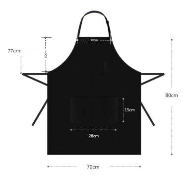 House 2 Home Reality 2-Pack Apron -Black 100% Cotton Apron | Aprons for Women with Pockets | Aprons for Men | Server Aprons |Waitress Apron | Chef Apron | Kitchen Apron | Aprons with Pockets