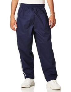 chef code men's traditional baggy chef pant with athletic double piping, navy, x-large