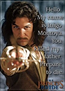 ata-boy princess bride inigo montoya 2.5 x 3.5 inch magnet for lockers and refrigerators