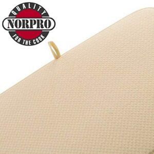 2 X Norpro 16" X 18" Durable Microfiber Dish Drying Mat Cream 359E