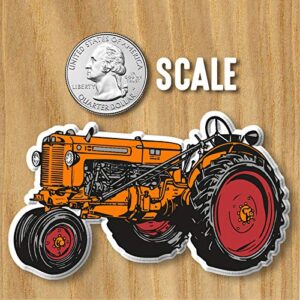 Green & Yellow Tractor Magnet Setof 4 by Classic Magnets, Collectible Souvenirs Made in The USA