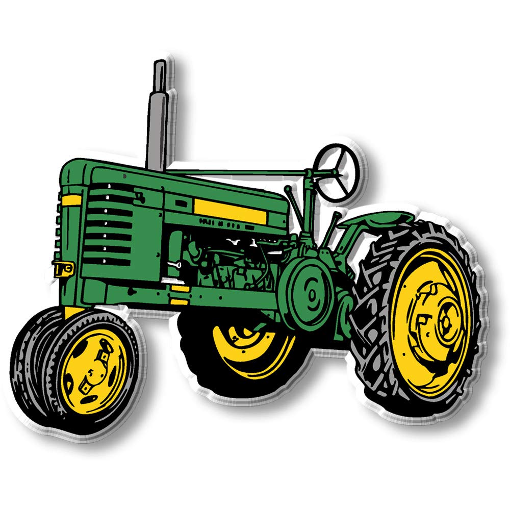 Green & Yellow Tractor Magnet Setof 4 by Classic Magnets, Collectible Souvenirs Made in The USA