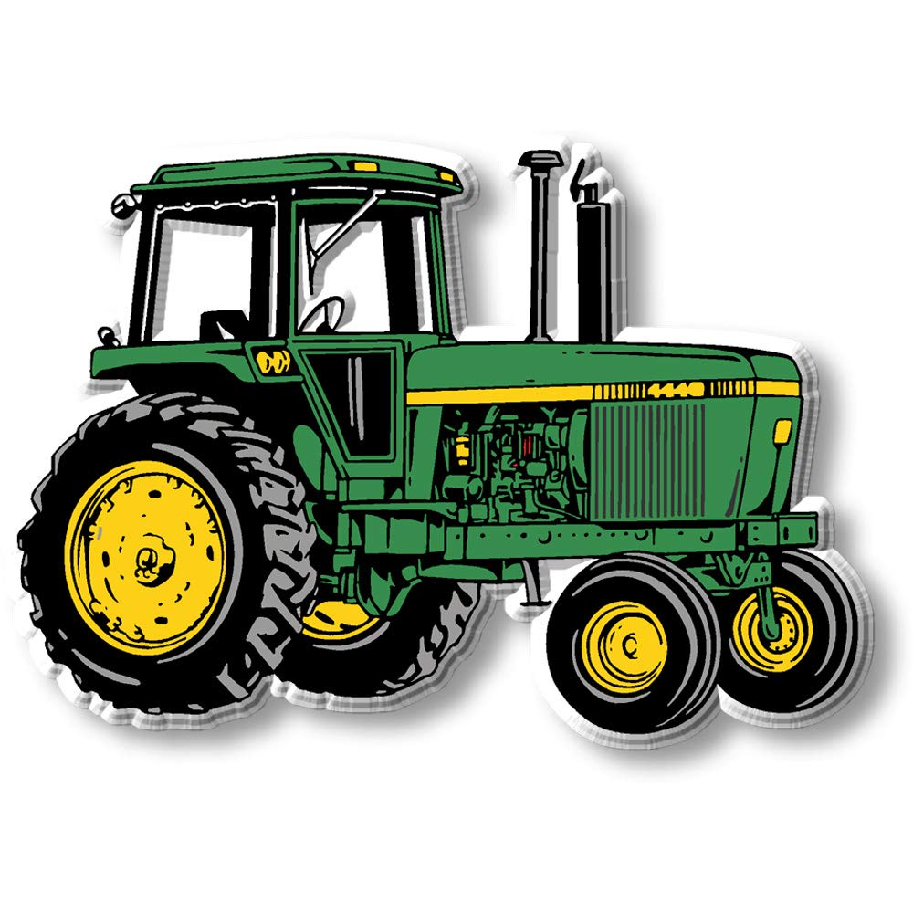 Green & Yellow Tractor Magnet Setof 4 by Classic Magnets, Collectible Souvenirs Made in The USA