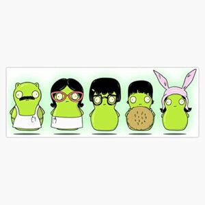 generic magnet bobs burgers magnet bumper sticker car magnet flexible reuseable magnetic vinyl 5 inches lab-ctmagnets-674