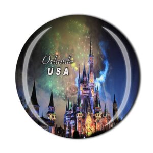 orlando usa america fridge magnet crystal tourist souvenir gift collection refrigerator magnetic sticker