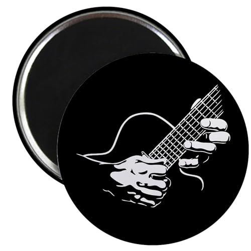 CafePress Guitar Hands II Magnet 2.25" Round Magnet, Refrigerator Magnet