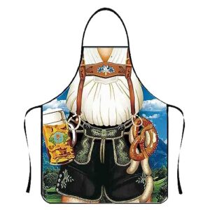 bilipala lederhosen apron funny apron oktoberfest bavarian kitchen cooking apron for man