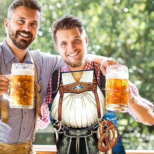 Bilipala Lederhosen Apron Funny Apron Oktoberfest Bavarian Kitchen Cooking Apron for Man