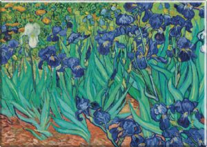 vincent van gogh - irises - 3.5” x 2.5” magnet