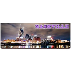 nashville panoramic fridge magnet tennessee travel souvenir