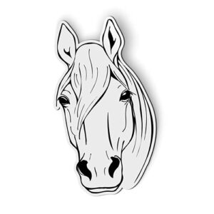 horse - 5" magnet for car locker refrigerator