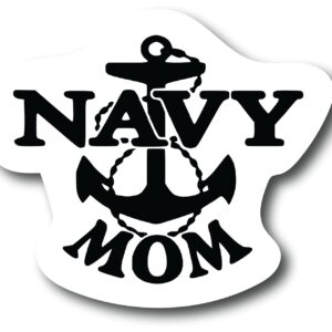 Navy Mom 4.5 in Refrigerator Dishwasher Whiteboard Magnet, Military Magnet, Navy Magnet US Made|PMNI295|