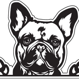 WickedGoodz French Bulldog Refrigerator Magnet - Dog Breed Magnetic Car Decal