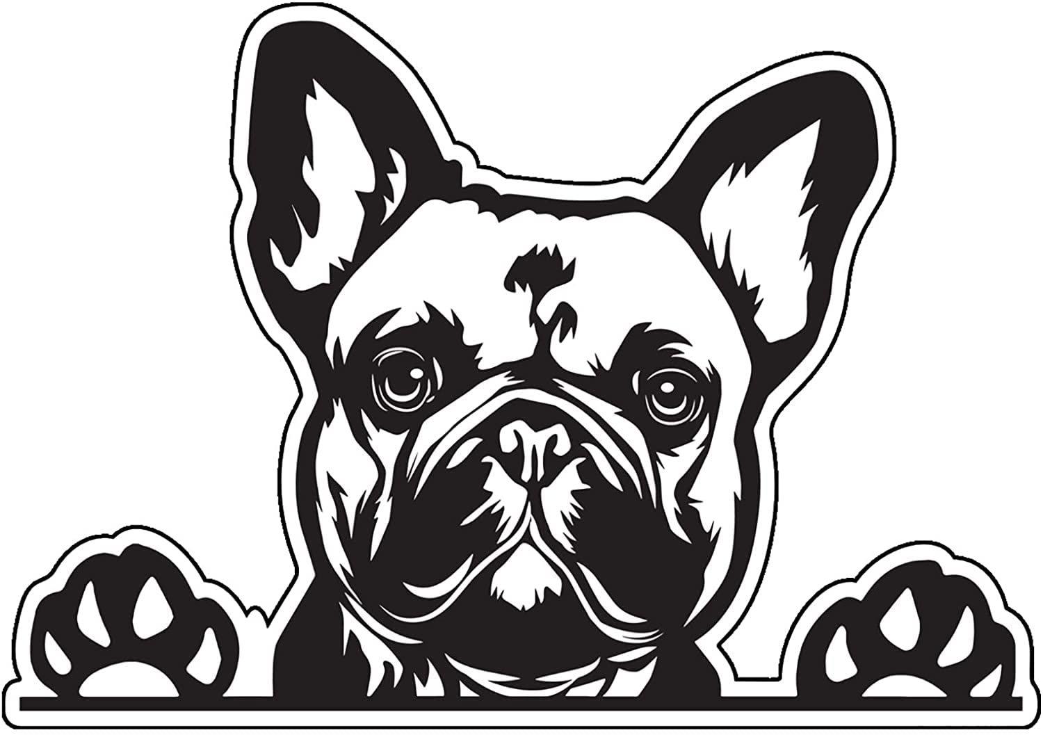 WickedGoodz French Bulldog Refrigerator Magnet - Dog Breed Magnetic Car Decal