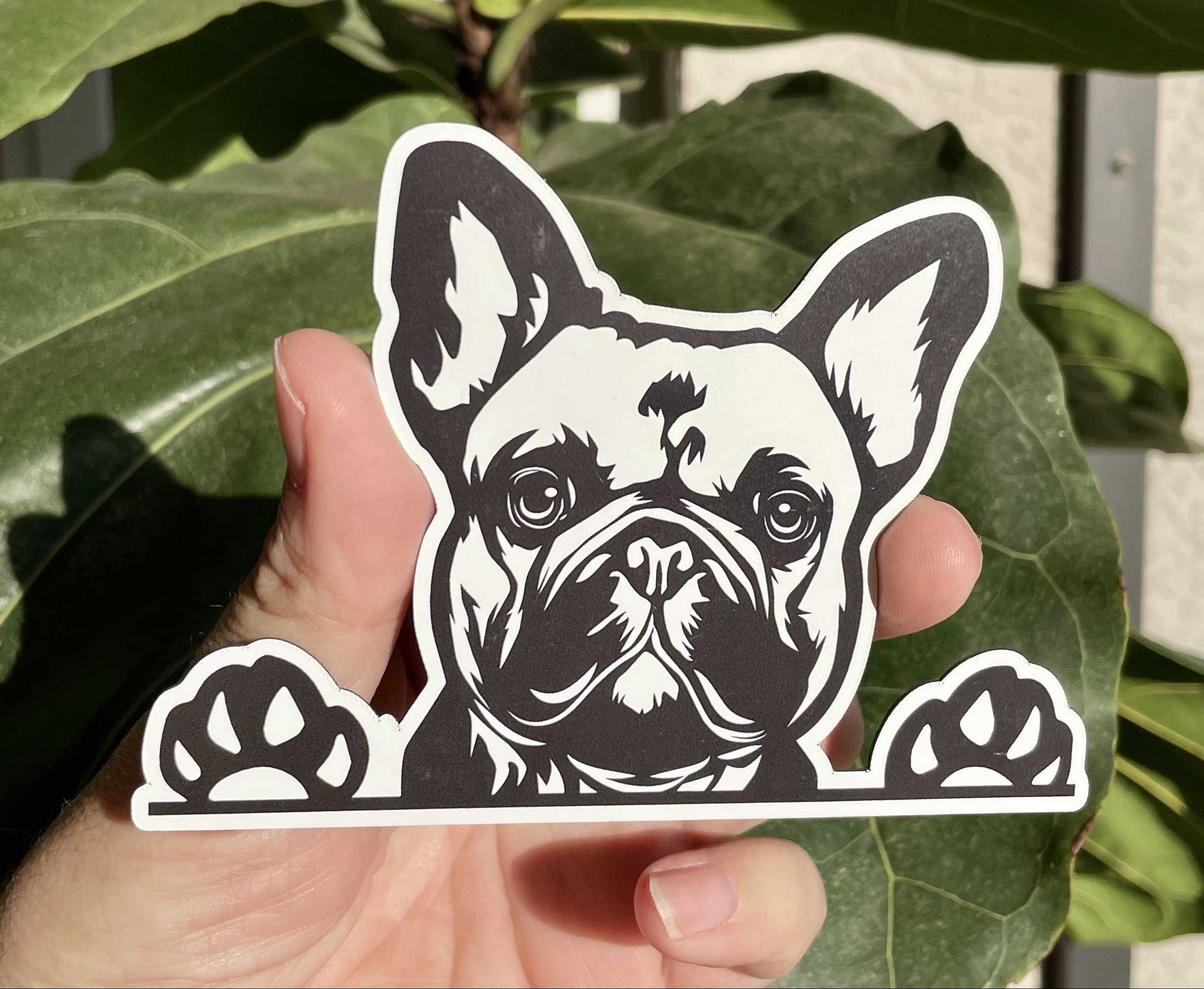 WickedGoodz French Bulldog Refrigerator Magnet - Dog Breed Magnetic Car Decal