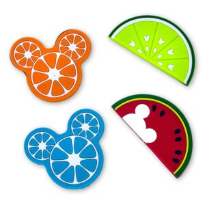 disney mickey mouse fruit magnets | set of 4