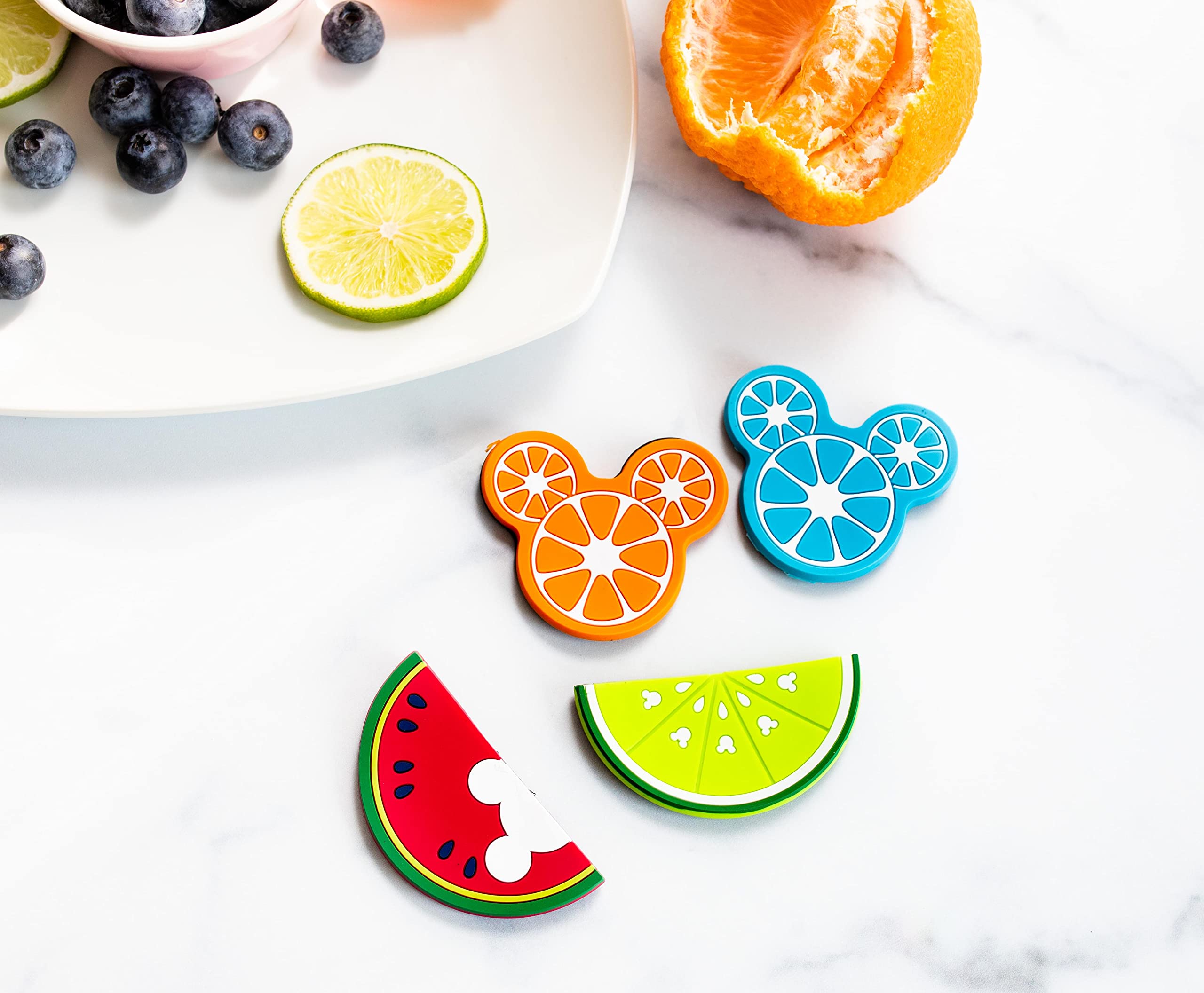 Disney Mickey Mouse Fruit Magnets | Set of 4