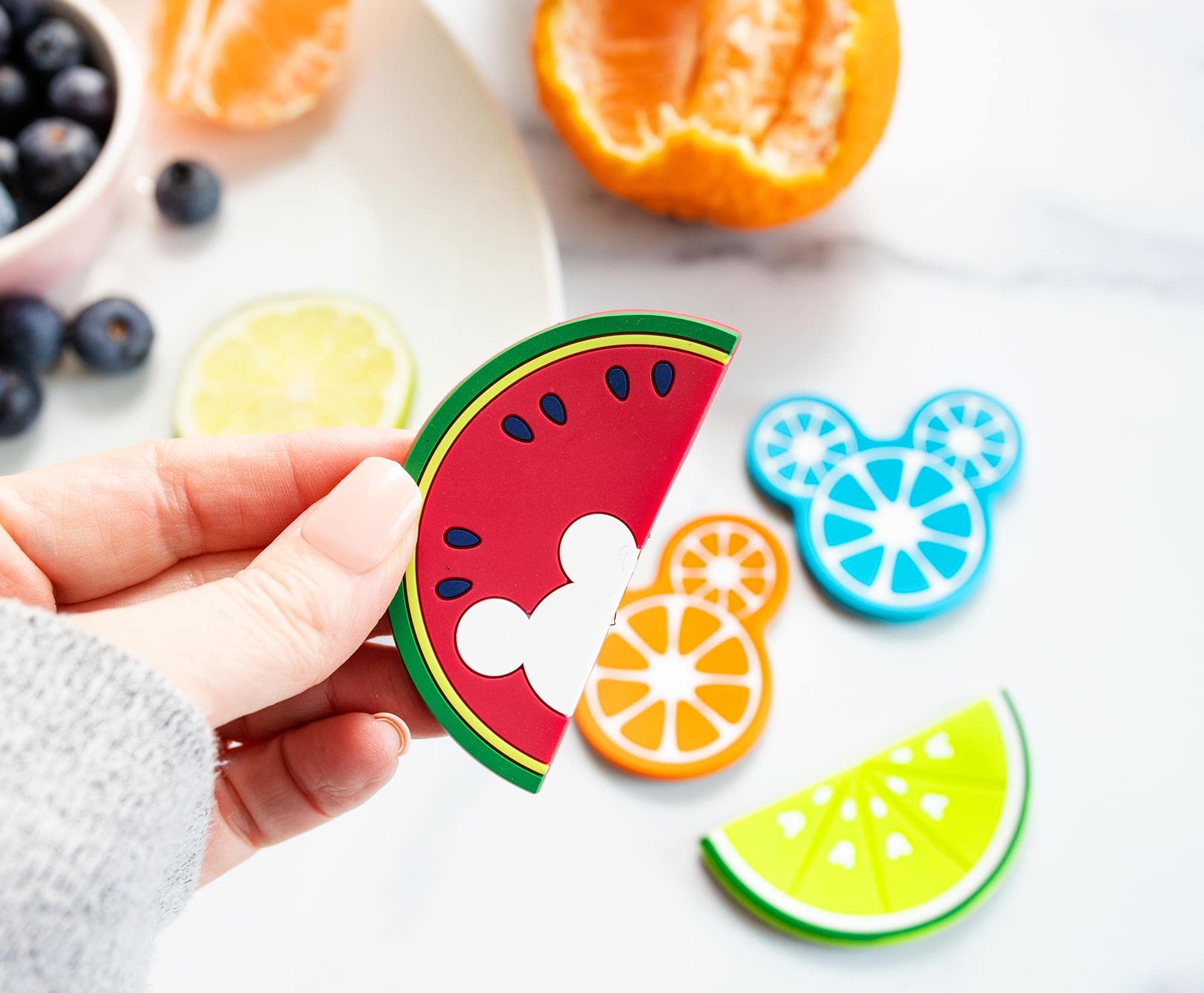 Disney Mickey Mouse Fruit Magnets | Set of 4