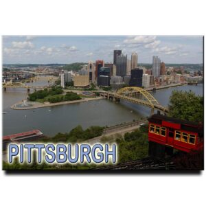 pittsburgh fridge magnet pennsylvania travel souvenir