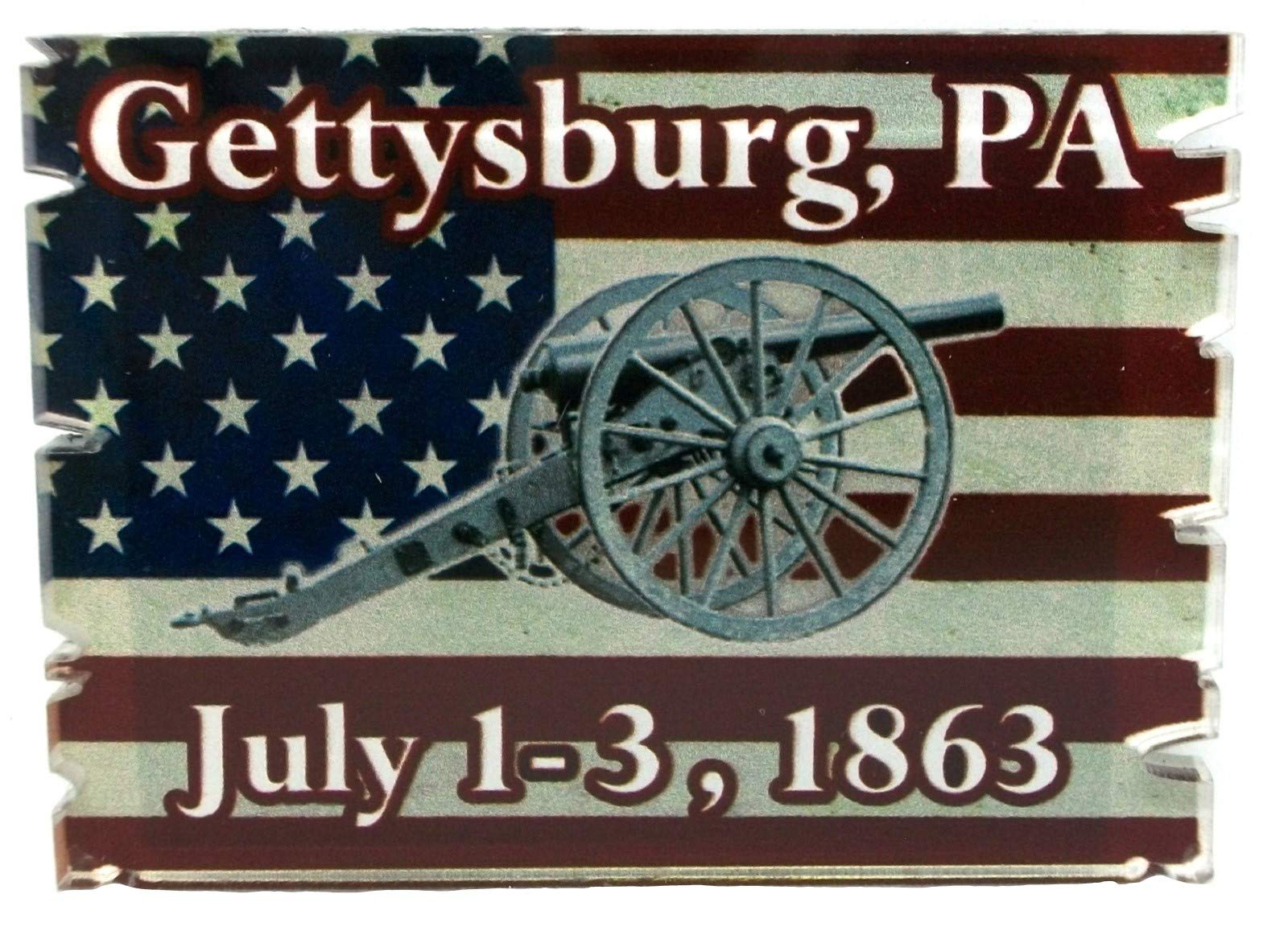 Gettysburg PA July 1-3 1863 Acrylic Fridge Magnet