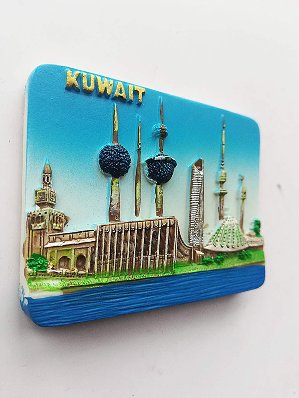 3D Grand Mosque of Kuwait Souvenir Fridge Magnet,Home & Kitchen Decoration Kuwait Refrigerator Magnet