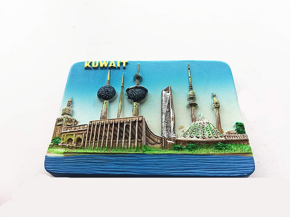 3D Grand Mosque of Kuwait Souvenir Fridge Magnet,Home & Kitchen Decoration Kuwait Refrigerator Magnet