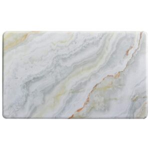 Art3d Premiun Reversible Anti-Fatigue Kitchen Mat, Anti-Slip Floor Comfort Mat for Kitchen, Bathroom, Laundry Room or Office (18x30, Marble Design)