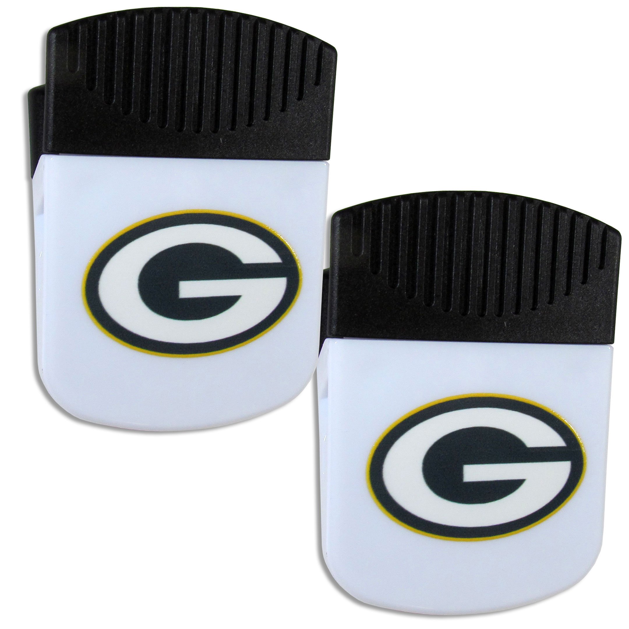 NFL Siskiyou Sports Fan Shop Green Bay Packers Chip Clip Magnet with Bottle Opener 4 pack Team Color