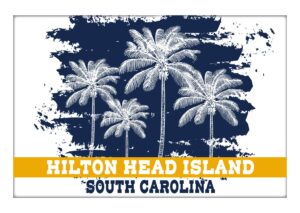 hilton head island south carolina souvenir 2x3 inch fridge magnet palm design