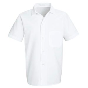 Red Kap Chef DesignsButton-Front Cook Shirt, White, Short Sleeve 3X-Large