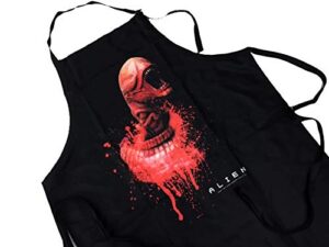 alien chestburster adult apron, black