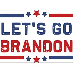 Funny Tool Box Magnet Sign - 4x6 in. FJB Let's Go Brandon Red White and Blue Stars