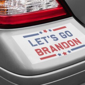 Funny Tool Box Magnet Sign - 4x6 in. FJB Let's Go Brandon Red White and Blue Stars