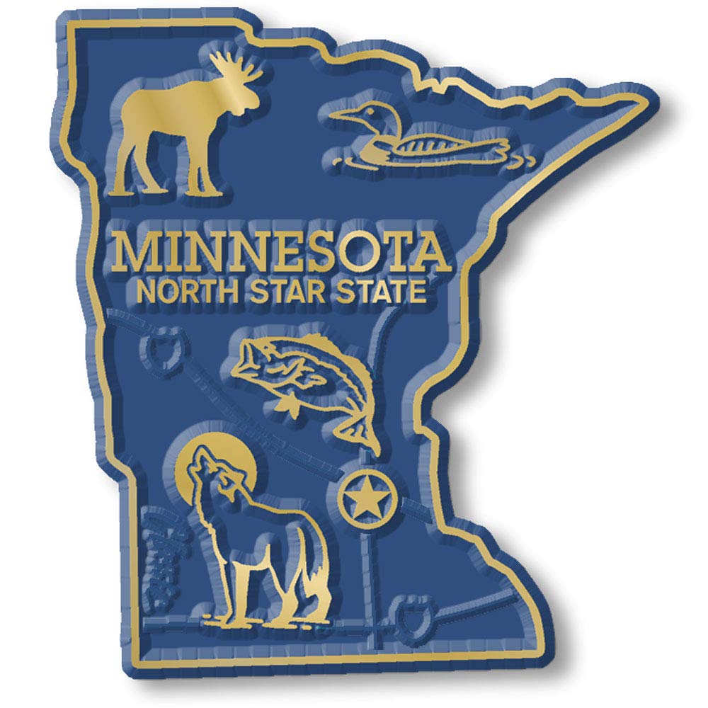 Minnesota Six-Piece State Magnet Set by Classic Magnets, Includes 6 Unique Designs, Collectible Souvenirs Made in The USA