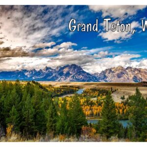 Grand Teton National Park, Wyoming, WY, Mountains, Souvenir Magnet 2 x 3 inch Fridge Magnet