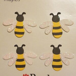 Embellish Your Story 22005Y Bee Magnets Set of 4