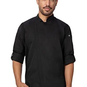 Chef Works Unisex Sustainable Hartford Chef Coat, Black, Medium