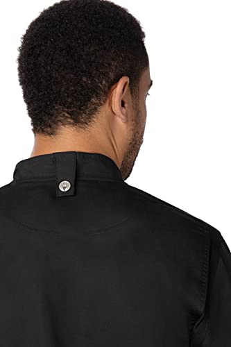 Chef Works Unisex Sustainable Hartford Chef Coat, Black, Medium