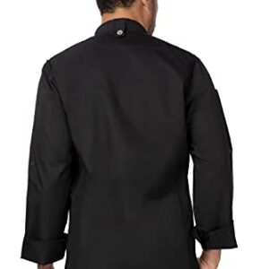 Chef Works Unisex Sustainable Hartford Chef Coat, Black, Medium