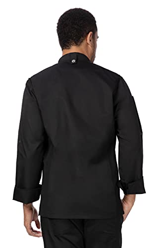 Chef Works Unisex Sustainable Hartford Chef Coat, Black, Medium