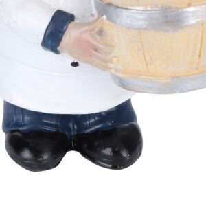 Chef Figurines Toothpick Holder, Resin Toothpick Dispenser with Italian Chef Statue for Kitchen Counter Restaurant Coffee Shop Decor