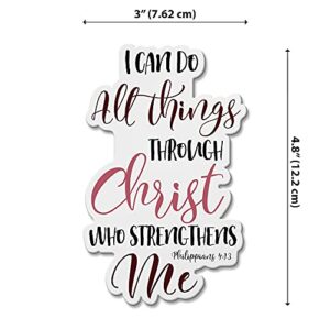 WIRESTER Fridge Magnet Decoration for Kitchen Refrigerator, Christian Bible Verses Philippians 4:13