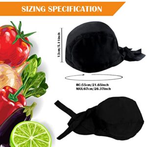 FERCAISH Japanese Chef Hat Cooking Hats, Unisex Adjustable Dirt-Resistant Kitchen Cooking Chef Cap for Kitchen Cooking Service (Black)