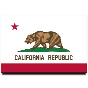 california flag fridge magnet los angeles san francisco travel souvenir