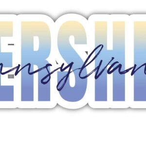 Hershey Pennsylvania Souvenir 4-Inch Magnet Script Design 4 Inch|Magnet