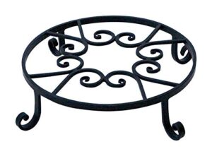 pot trivet black 10" by panacea products mfrpartno 89165