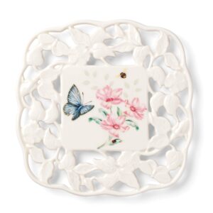 lenox butterfly meadow trivet, 0.90 lb, multi