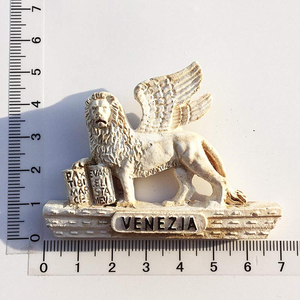 Winged Lion of Venice Italy 3D Fridge Magnet Travel Souvenir Gift Collection Home Kitchen Decoration Magnetic Sticker Venezia Refrigerator Magnet