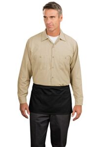 port authority novelty-and-special-use medium length apron with osfa black