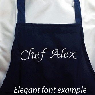 CHEFSKIN Personalized Customized Embroidery Set of Apron and Mushroom Chef Hat for Adult 2XL